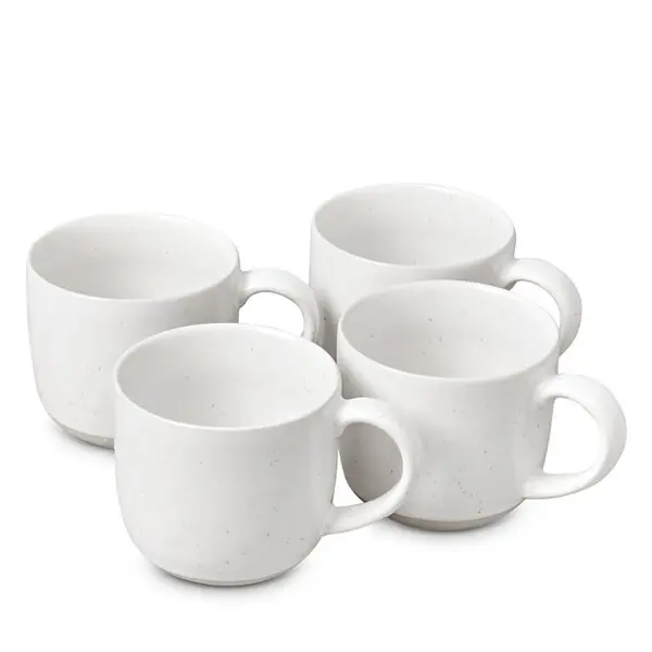 FABLE Mugs, Set Of 4 - Speckled White