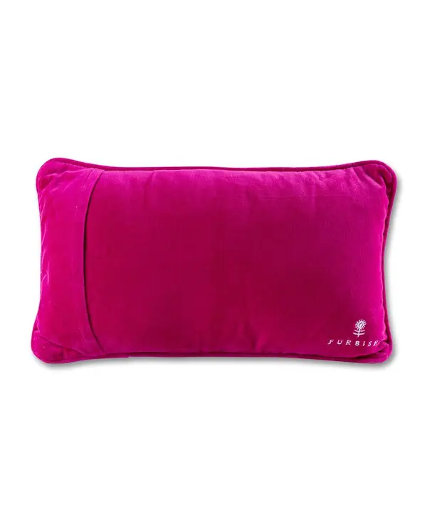 FURBISH Come Sit Me Needlepoint Pillow, 15 X 9