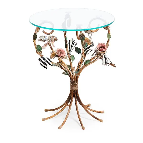 MACKENZIE-CHILDS Field Study Round Accent Table - Multi