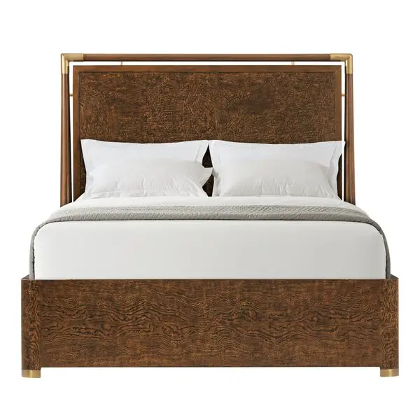 THEODORE ALEXANDER Kesden Wood Queen Bed