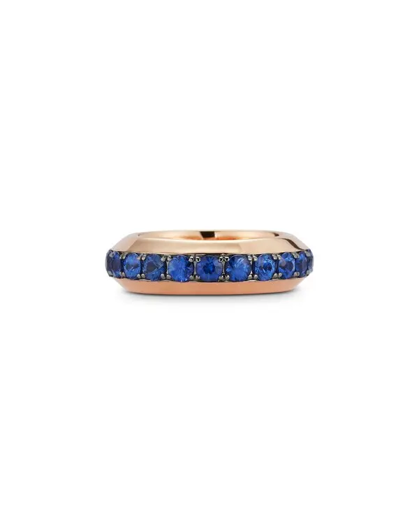 Walters Faith 18k Rose Gold Grant Blue Sapphire Ring - Blue/pink