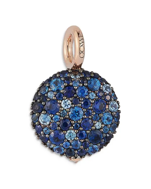 Walters Faith 18k Rose Gold Sapphire Locket Pendant - Blue/pink