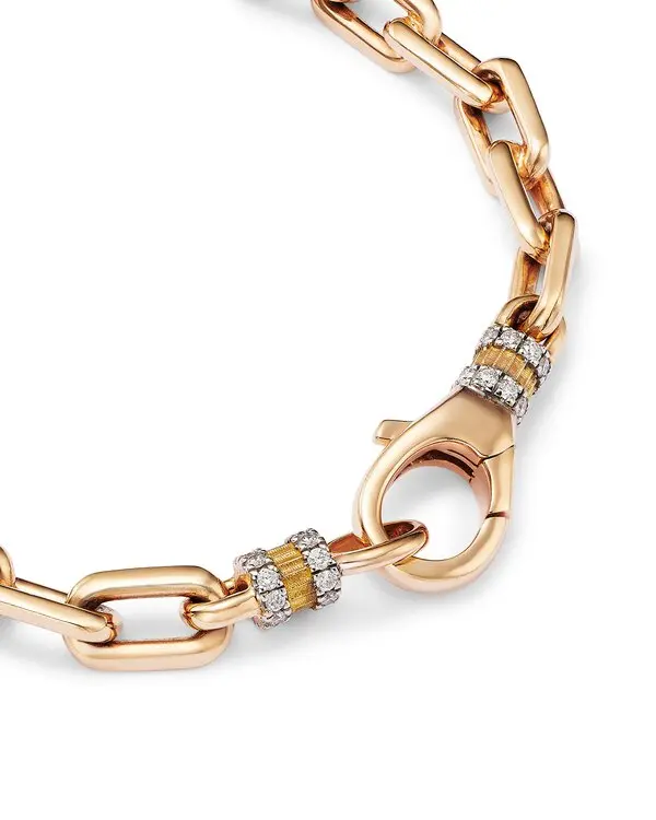 Walters Faith 18k Rose Gold Diamond Link Bracelet