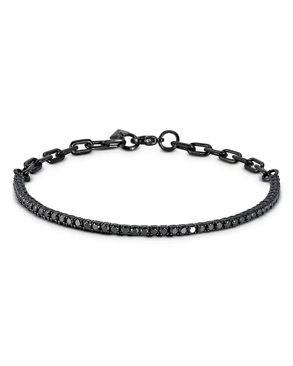 Walters Faith 18k Gold Diamond Tennis Bracelet - Black
