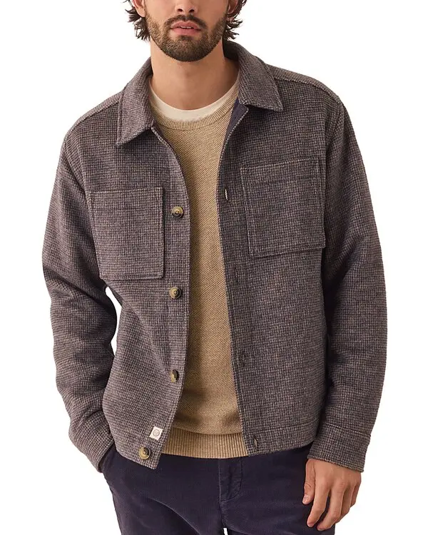 Marine Layer Textured Shirt Jacket