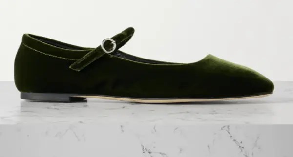 AeydĒ Uma Velvet Mary Jane Ballet Flats