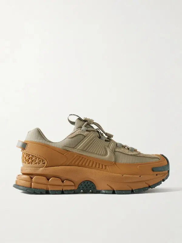 Nike Zoom Vomero Roam Leather And Suede-trimmed Rubber And Ripstop Sneakers - Brown