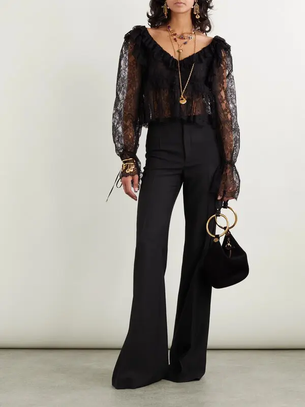 Chloé Wool Flared Pants