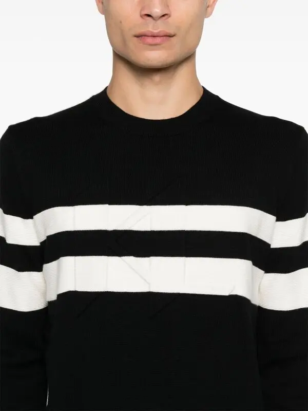 Karl Lagerfeld Monogram Jacquard Sweater