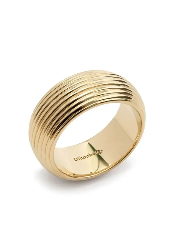 OTIUMBERG Wide Ridged Ring - Gold