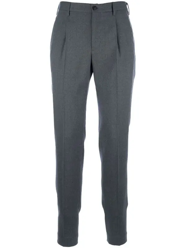 Incotex Wool-blend Trousers - Grey