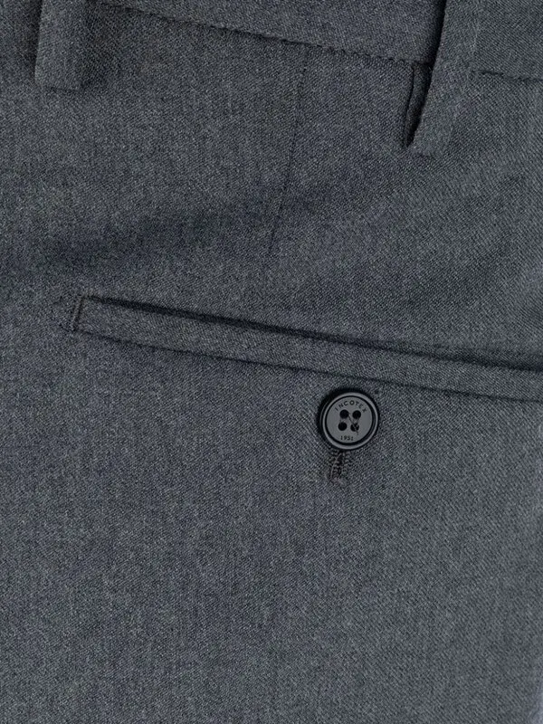 Incotex Wool-blend Trousers - Grey
