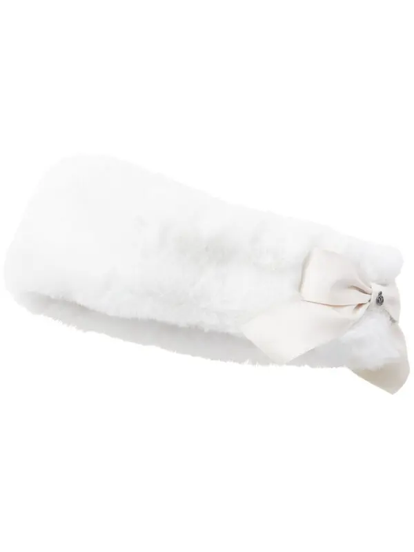MAISON MICHEL Zaza Ear Headband - White