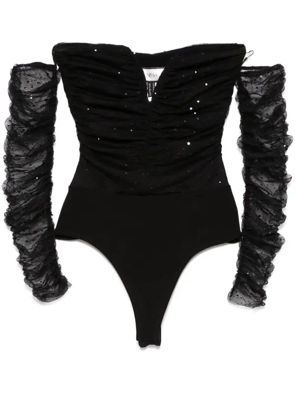 NISSA Polka-dot Bodysuit