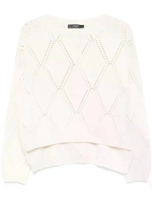 Max Mara Abbozzi Cotton-blend Sweater - Neutrals