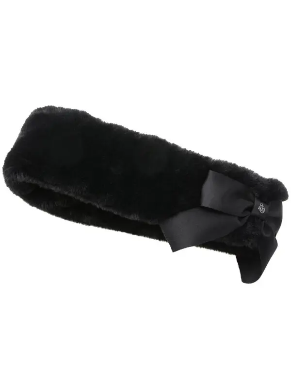 MAISON MICHEL Zaza Ear Muffs - Black