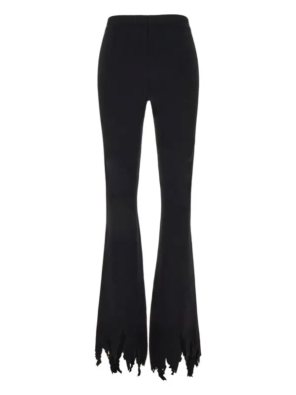 JW Anderson Shredded-hem Flared Trousers