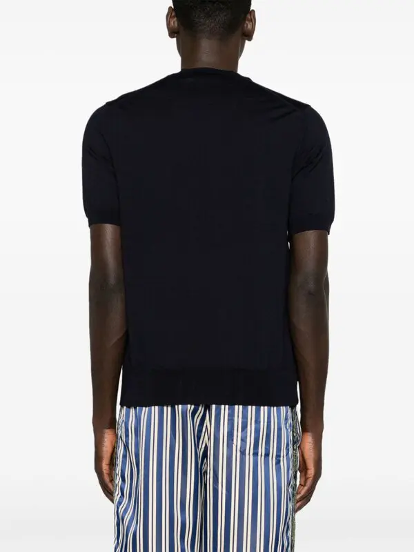 Play Comme Des Garcon Heart-patch Jumper - Blue
