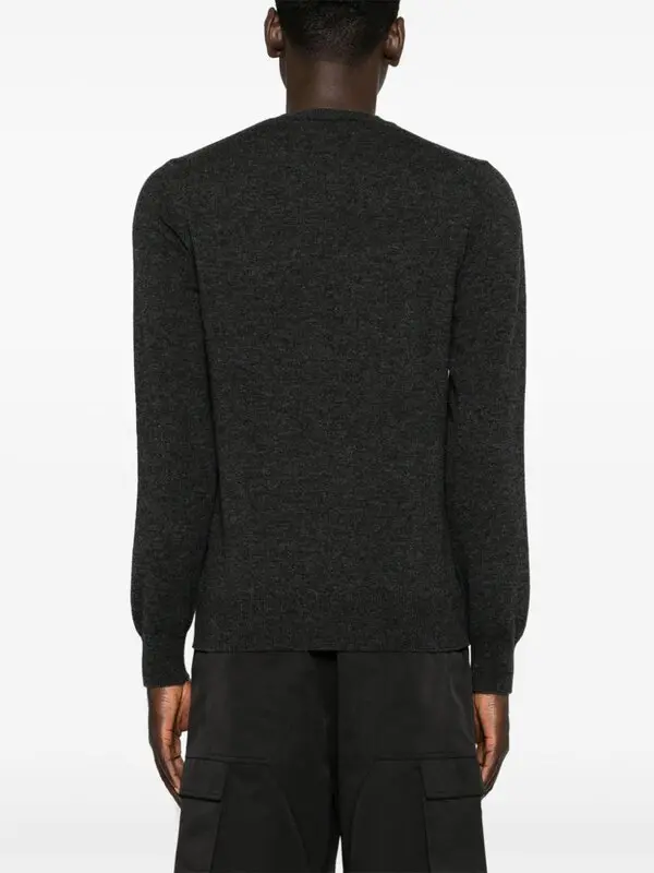 Play Comme Des Garcon Heart-patch Wool Jumper
