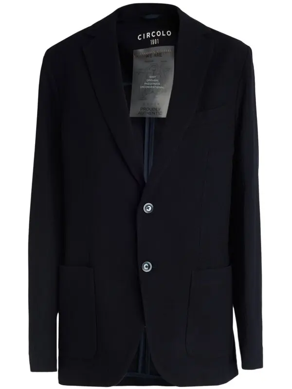CIRCOLO 1901 Wool-blend Blazer - Blue