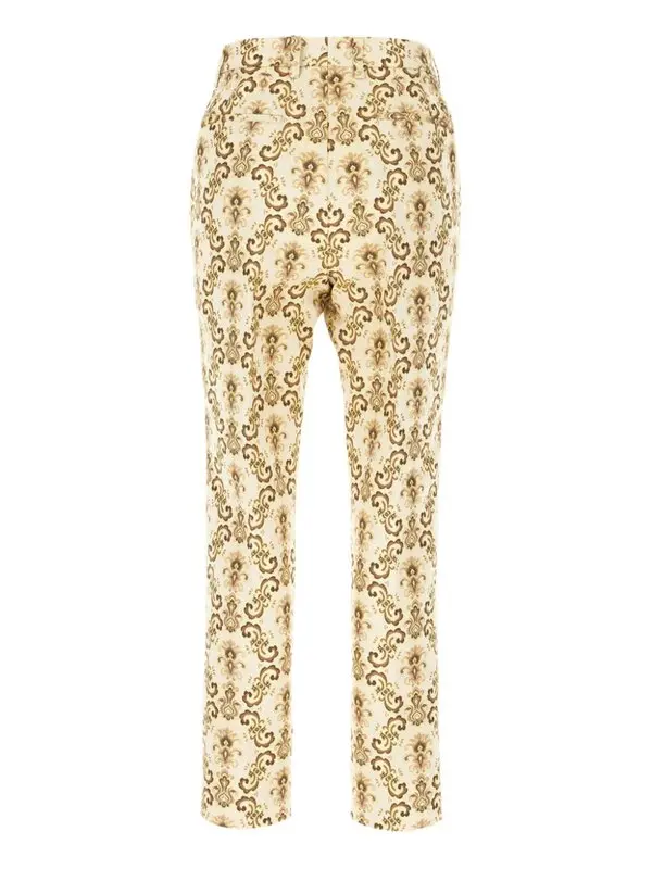 Etro Embroidered Straight Leg Pants