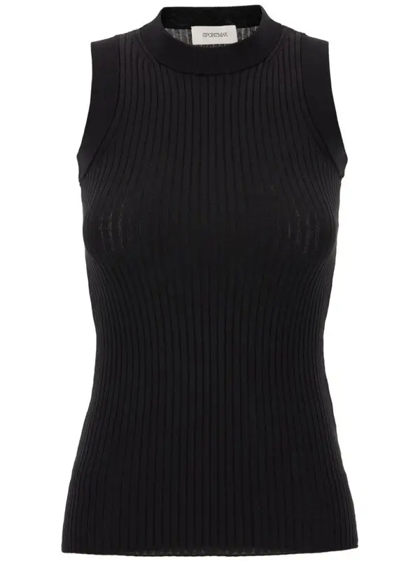 Sportmax Toledo Knitted Top - Black