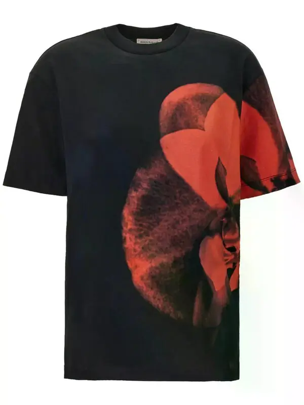 Alexander McQueen Printed T-shirt - Black