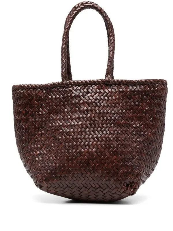 Dragon Diffusion Small Grace Basket Leather Tote Bag - Brown