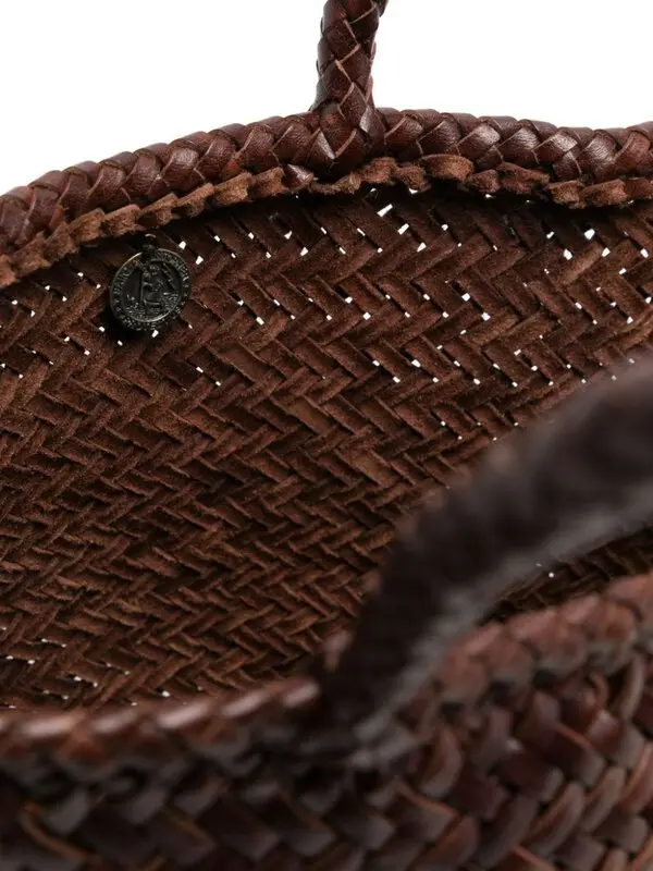 Dragon Diffusion Small Grace Basket Leather Tote Bag - Brown