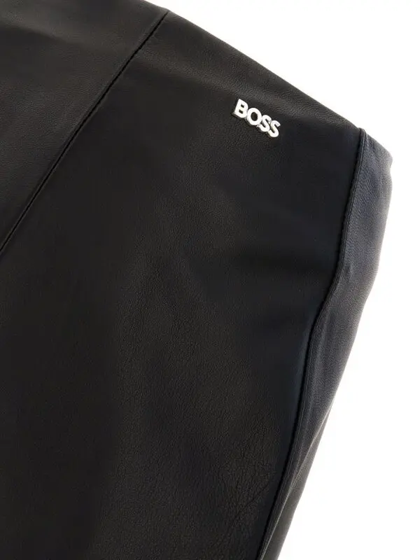 Hugo Leather Mini Skirt