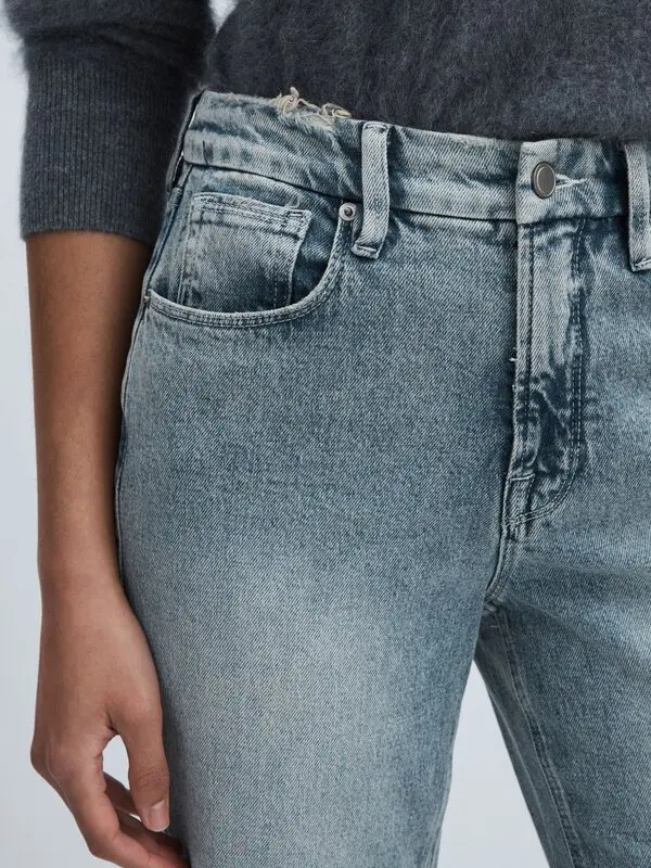 Good American Good Icon Straight-leg Jeans - Light Indigo