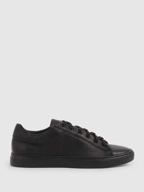 Harrys Of London Travis Deerskin Sneakers In Black - 52% Off  display picture 3