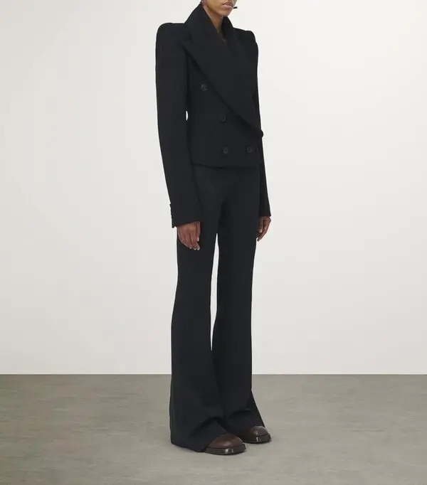 Alexander McQueen Wool-cashmere Double-breasted Blazer