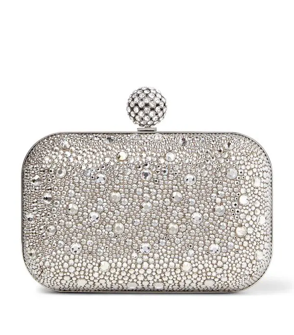 JIMMY CHOO Cloud Crystal-embellished Clutch