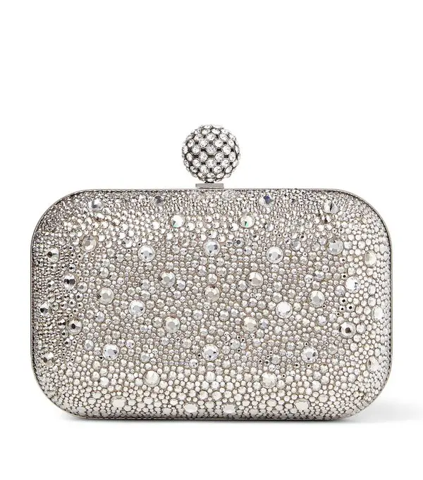 JIMMY CHOO Cloud Crystal-embellished Clutch