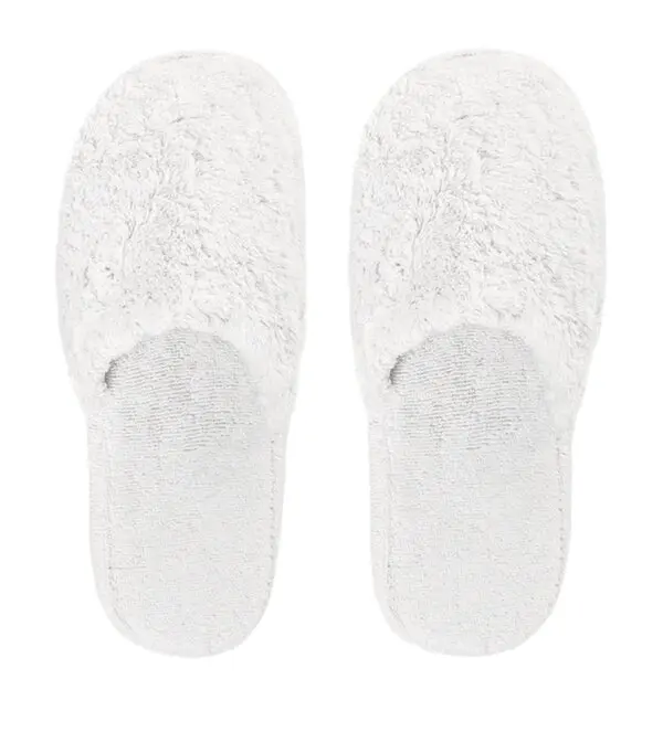 GRACCIOZA Egyptian Cotton Slippers - White