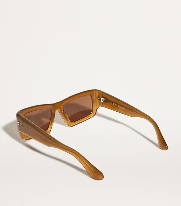 PORT TANGER Sabea Rectangle Sunglasses - Brown