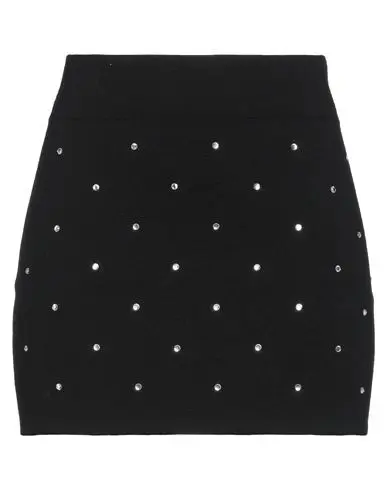 Zadig&Voltaire Mini Skirt In Merino Wool Blend With Crystal Embellishments