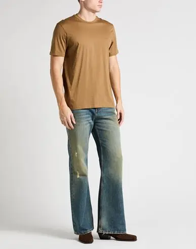 LIU •JO MAN T-shirt Light Brown Size Cotton