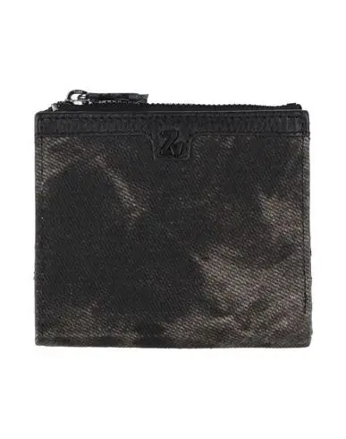 Zadig&Voltaire Wallet Leather, Textile Fibers - Black