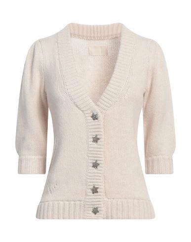 Zadig&Voltaire Recycled Cashmere And Wool Cardigan With Crystal Embellishments - Cream