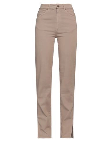 European Culture Straight-leg Jeans - Khaki