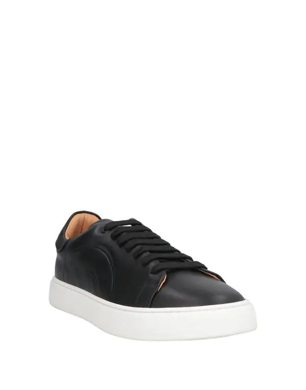 LIU •JO MAN Leather Low-top Sneakers - Black