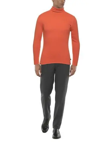 OXER Long Sleeve Turtleneck Top - Orange