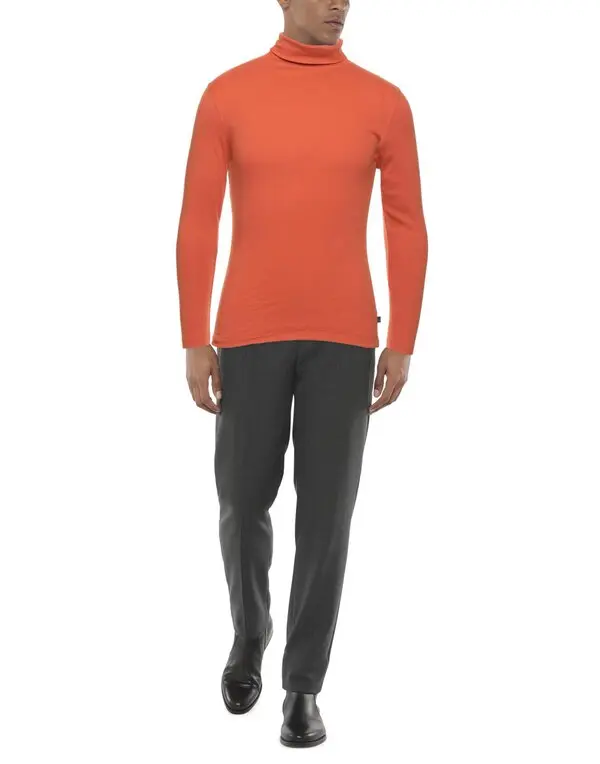 OXER Long Sleeve Turtleneck Top - Orange