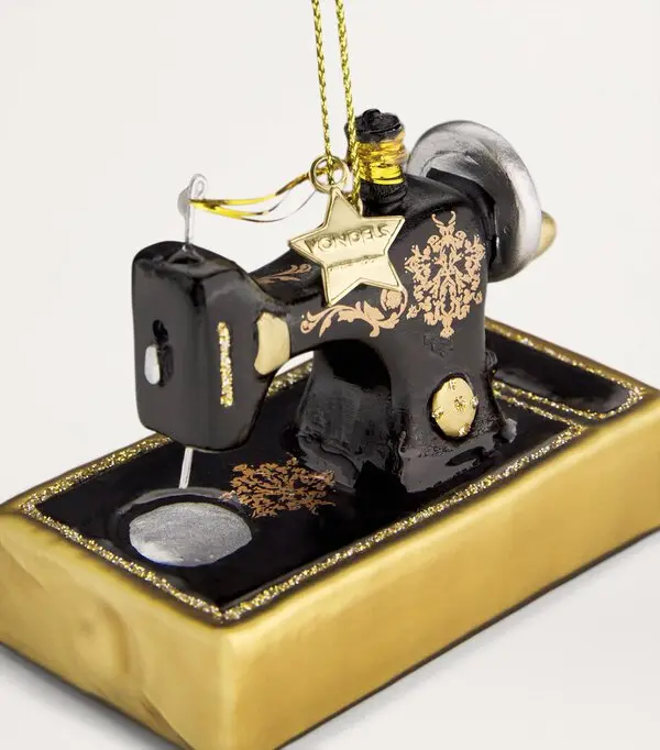 Harrods Vintage Sewing Machine Tree Decoration