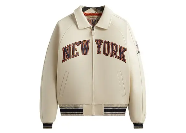 Kith Avirex The New York Knicks Icon Jacket - Sandrift