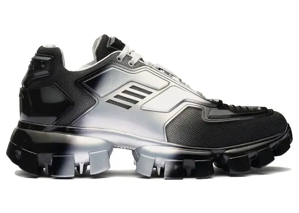 Prada Cloudbust Thunder Sneakers - Silver/black