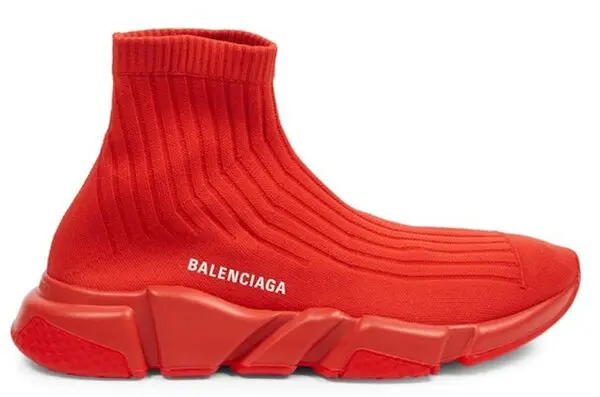 Balenciaga Speed Trainer Sneakers - Red