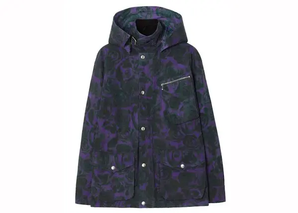 Burberry Rose Print Cotton Field Jacket
